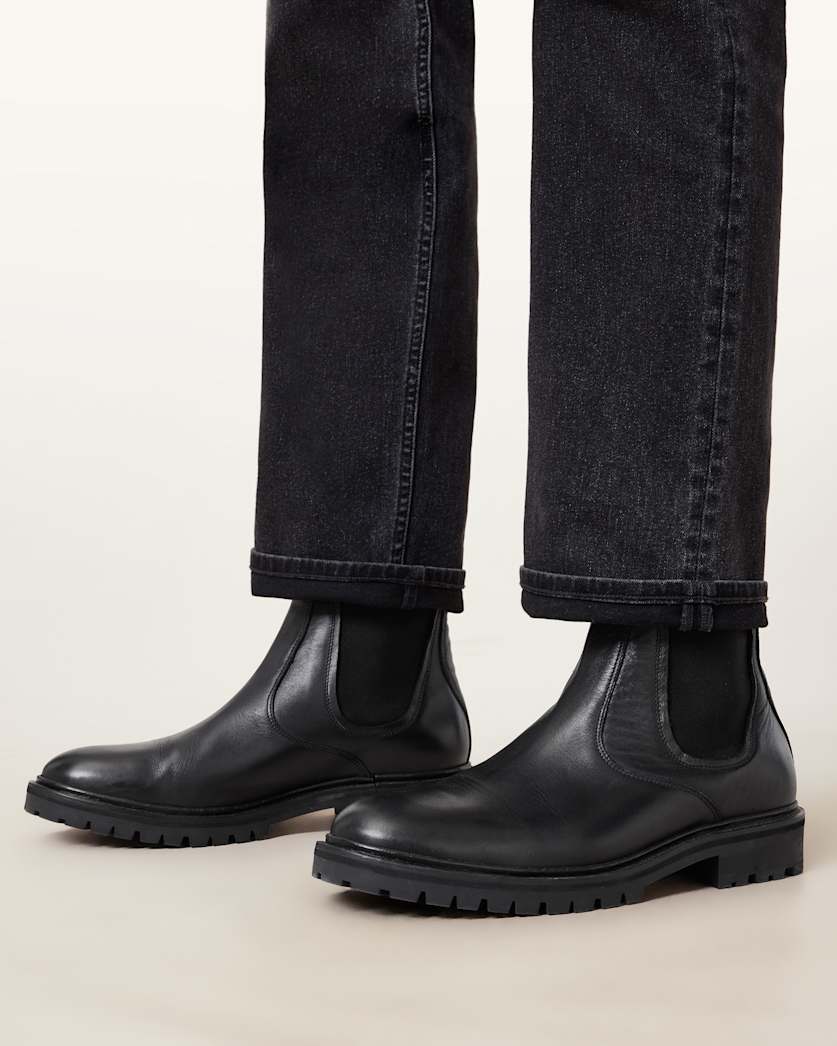 Toby Leather Chelsea Boots Black | ALLSAINTS